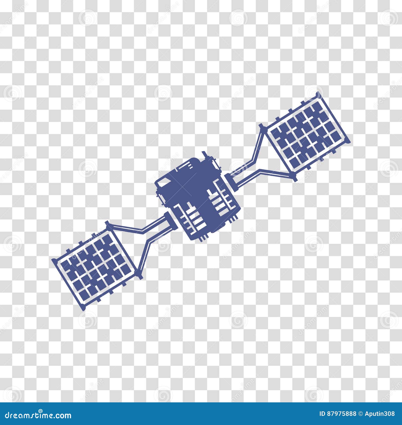 Space Satellite Vector Icon Stock Vector - Illustration of outline ...