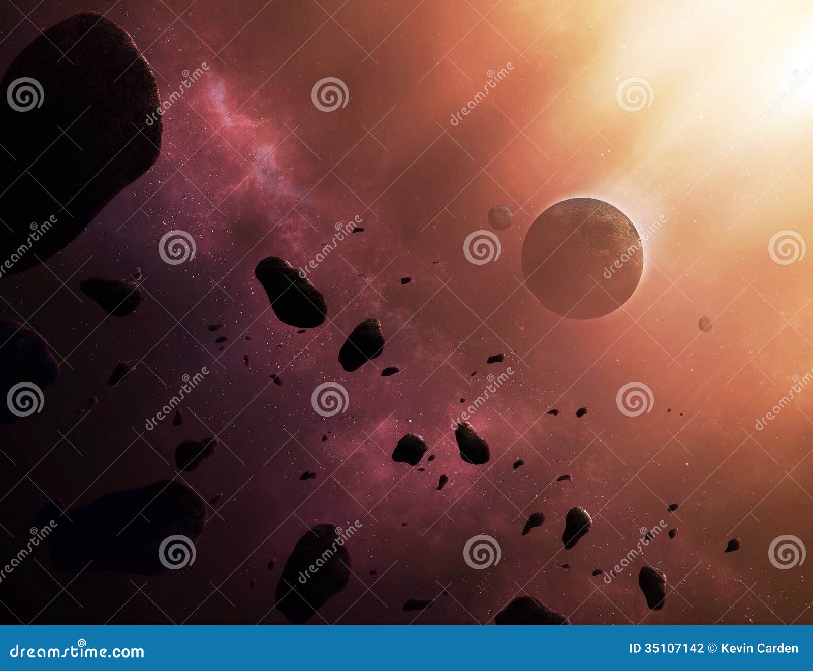 Space scene stock illustration. Illustration of globe - 35107142