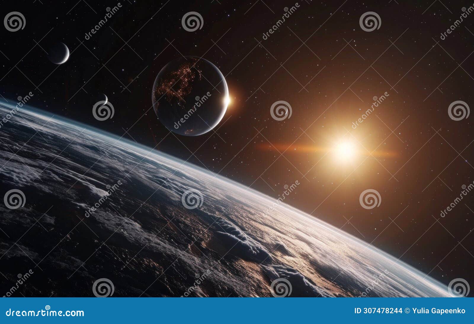 Space Scene Moving Planets in Space, Stock Photo - Image of moving ...