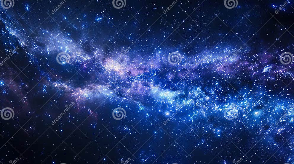 A Space Scene with Stars and a Blue Background Stock Image - Image of ...