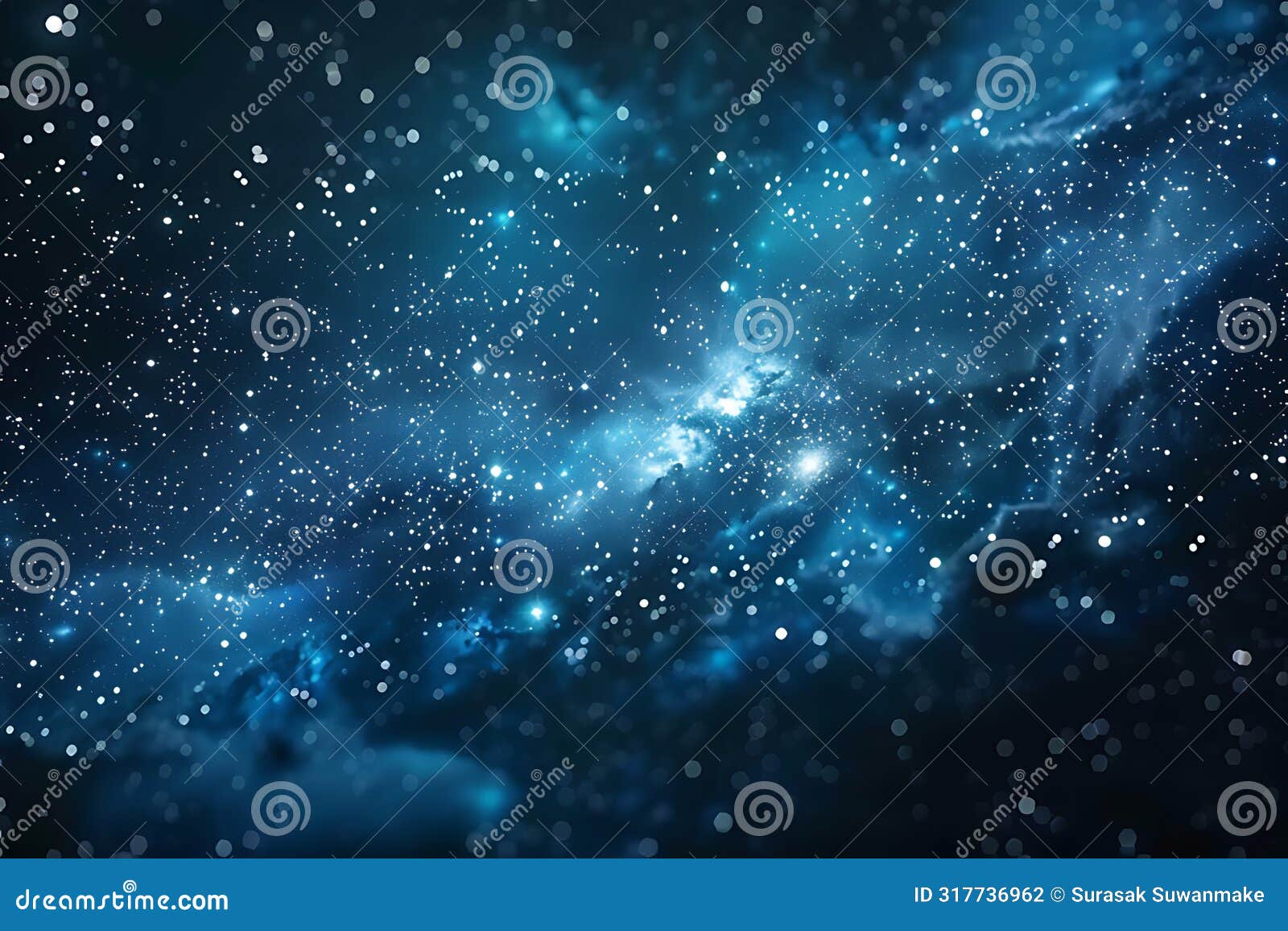 Space Scene with Stars in the Galaxy. Panorama. Universe Filled with ...
