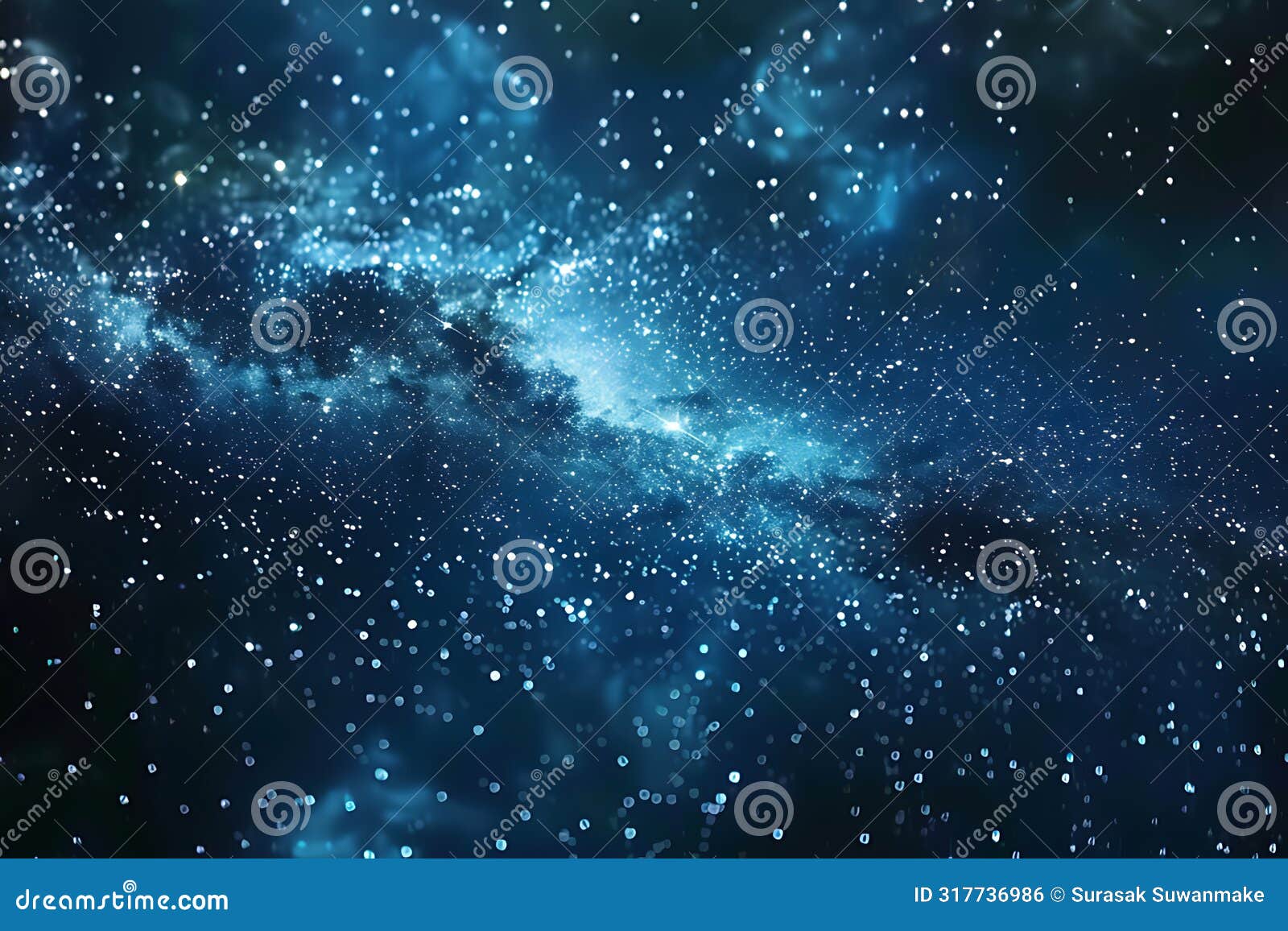 Space Scene with Stars in the Galaxy. Panorama. Universe Filled with ...