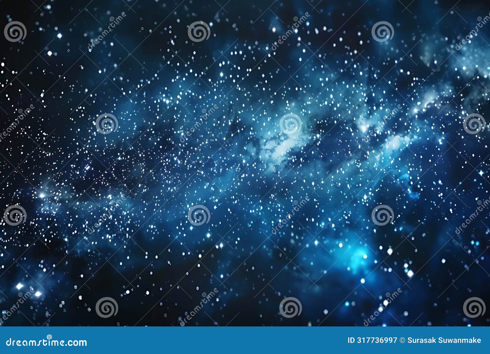 Space Scene with Stars in the Galaxy. Panorama. Universe Filled with ...