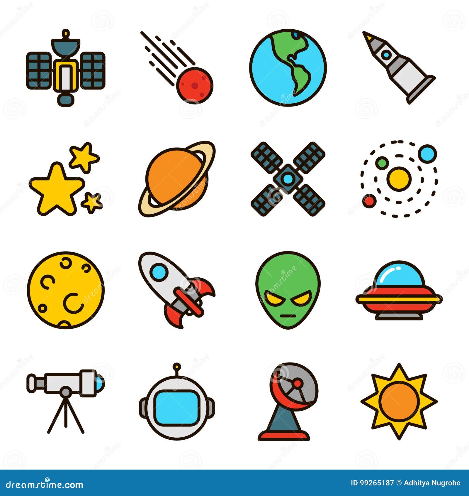 Space Science & Astrology Stock Vector - Illustration of saturn, star ...