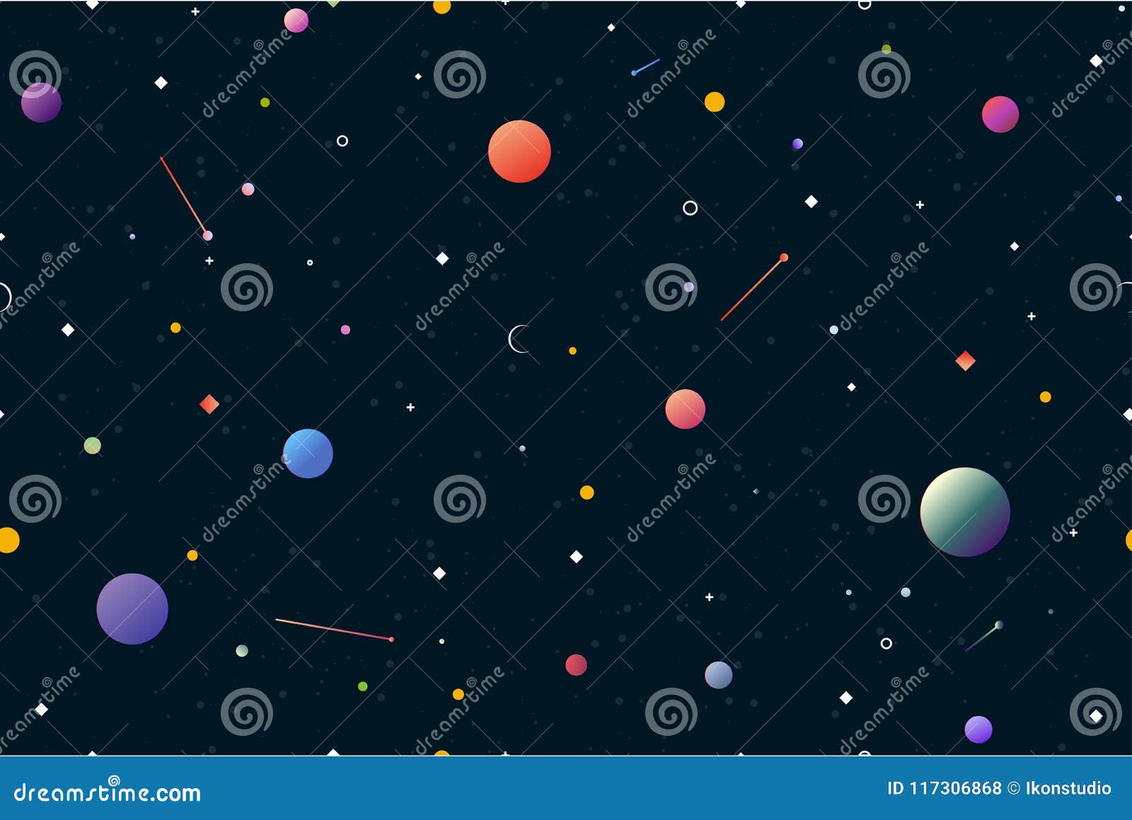 Space Seamless Gradient Background Stock Vector - Illustration of night ...