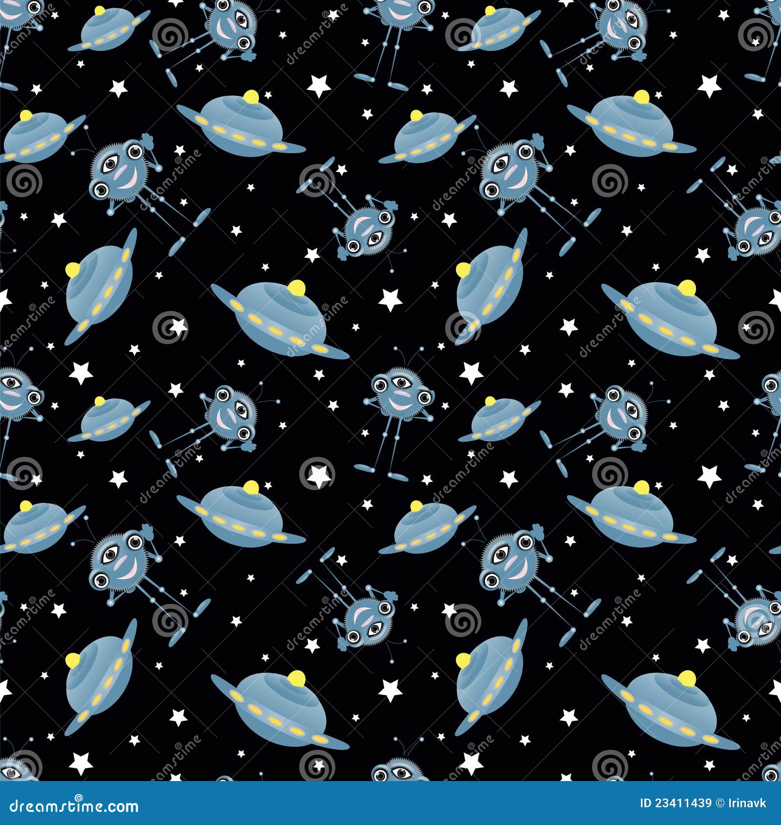 Space seamless pattern stock vector. Illustration of pattern - 23411439