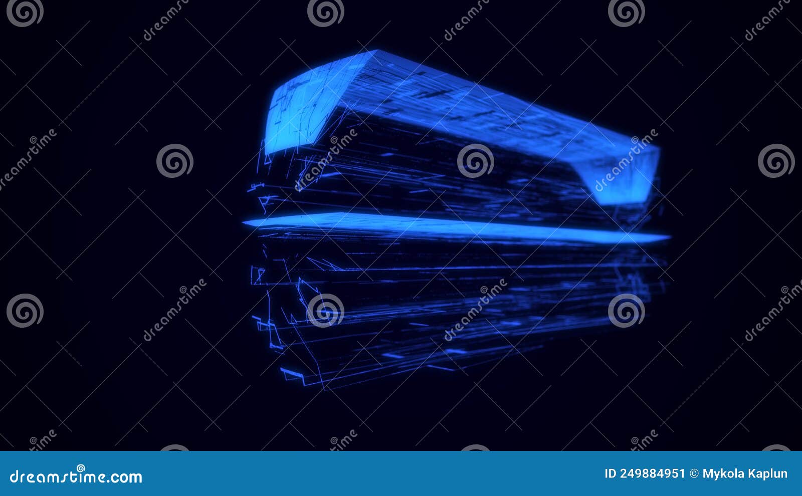 Space Ship. Artificial Intelligence. Digital Database Cyberspace. Big ...