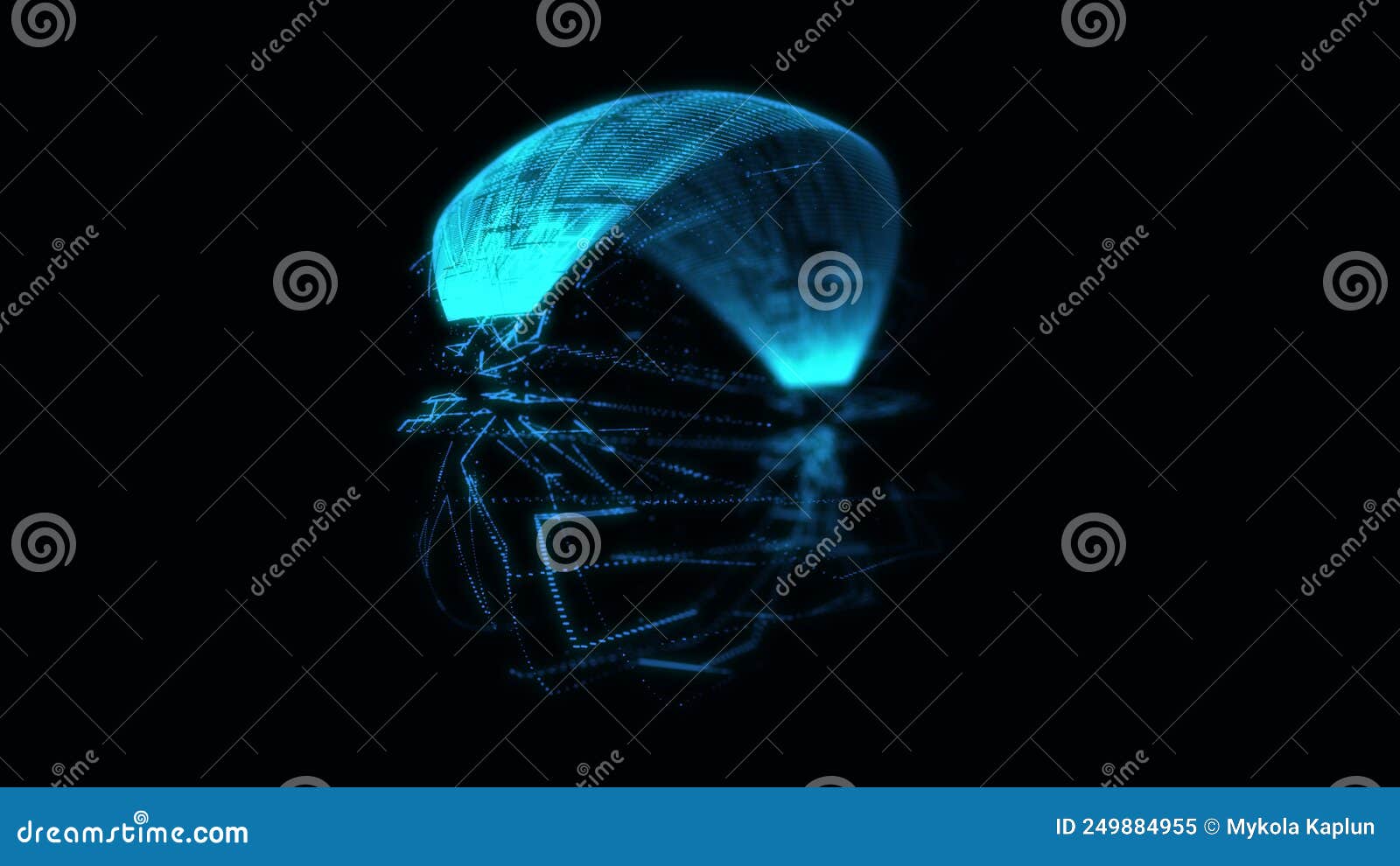 Space Ship. Artificial Intelligence. Digital Database Cyberspace. Big ...