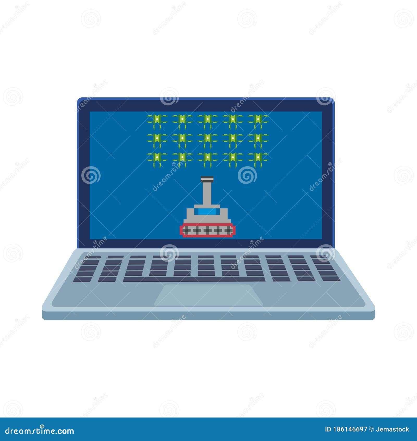3D Laptop With Pixelated Effect Royalty-Free Stock Photo ...
