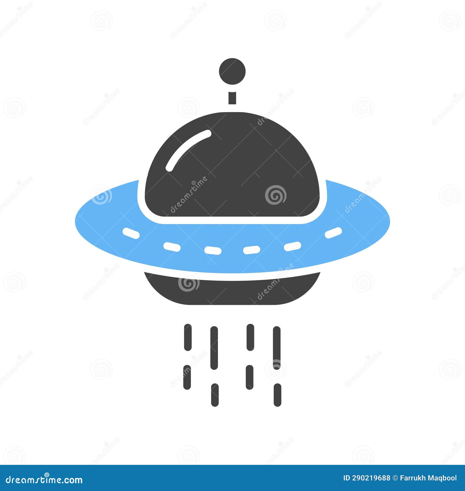 Space Ship Icon Image. stock illustration. Illustration of spacecraft ...