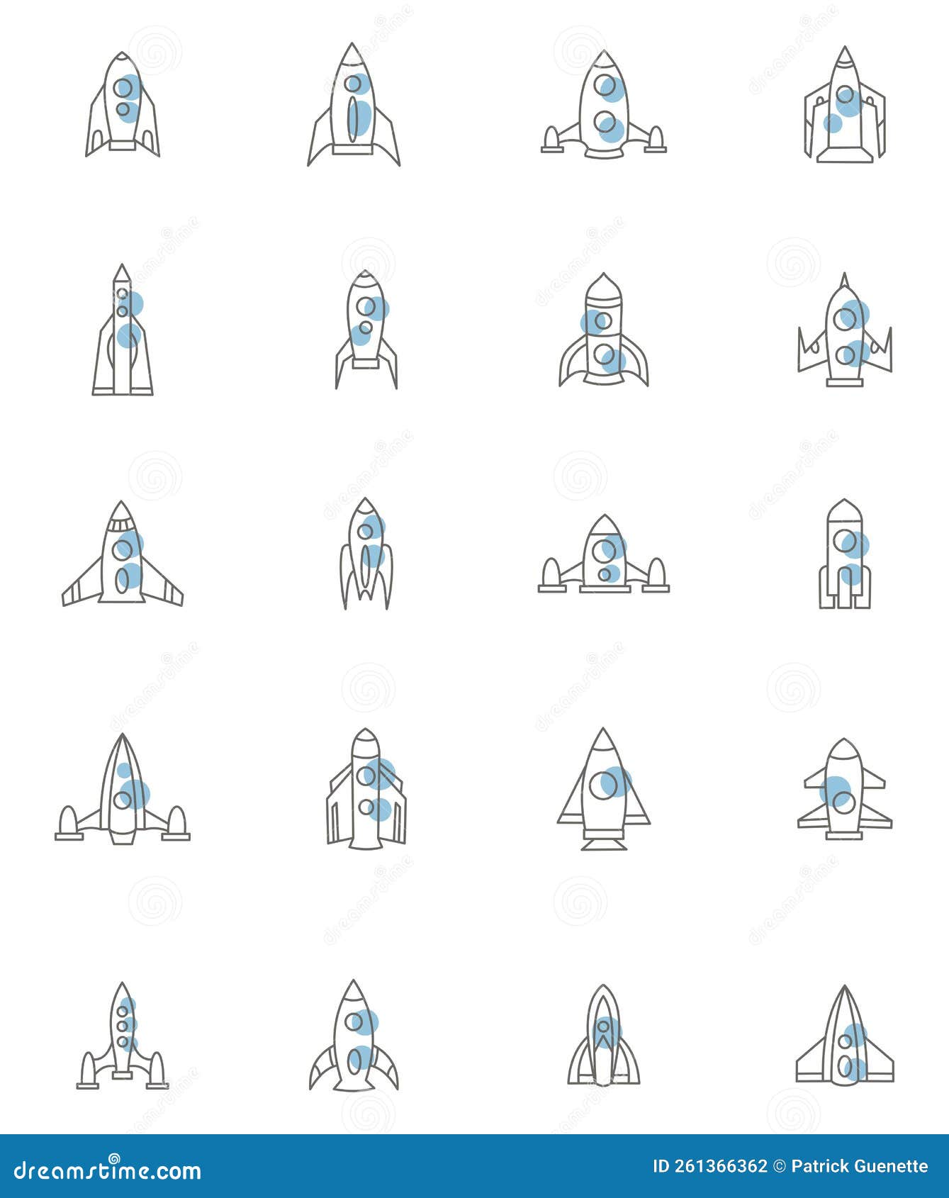 Space ship icon pack, icon stock vector. Illustration of cartoon ...