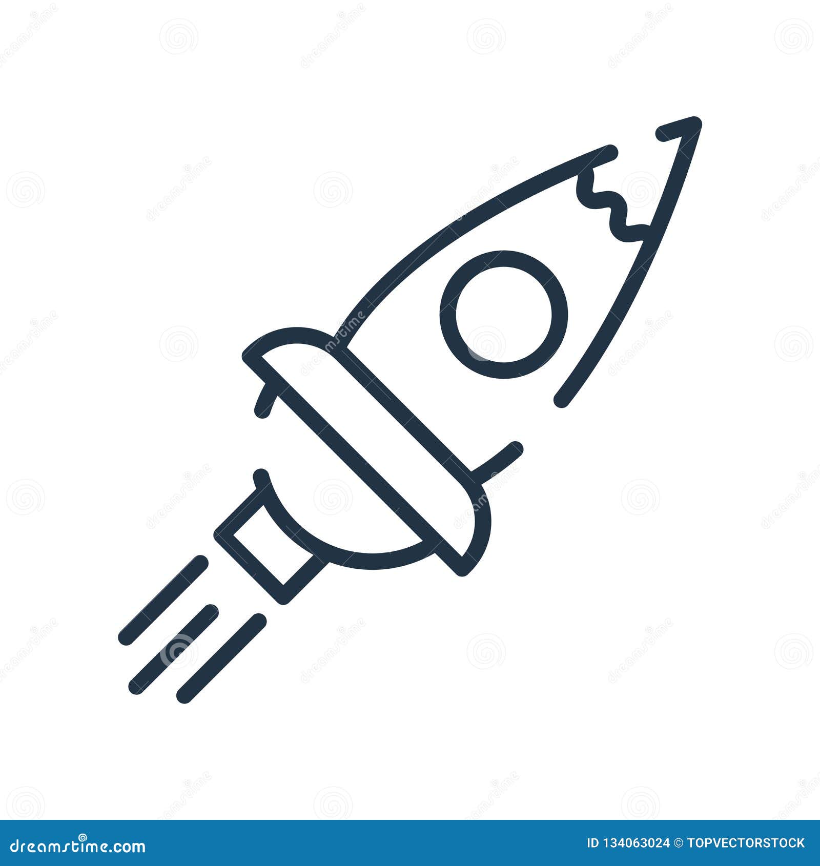 Space Ship Icon Vector Isolated on White Background, Space Ship Sign ...