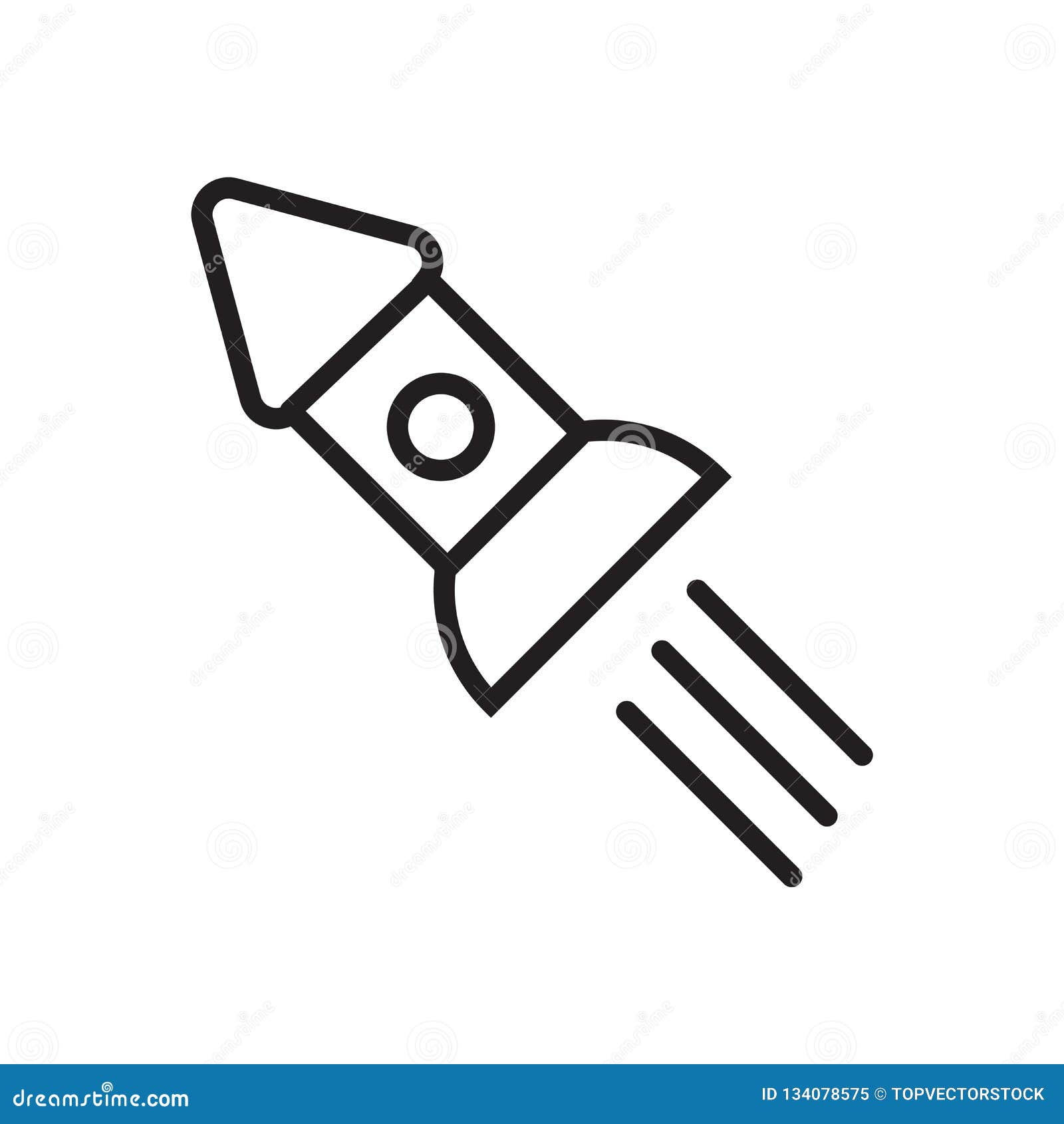 Space Ship Icon Vector Isolated on White Background, Space Ship Sign ...