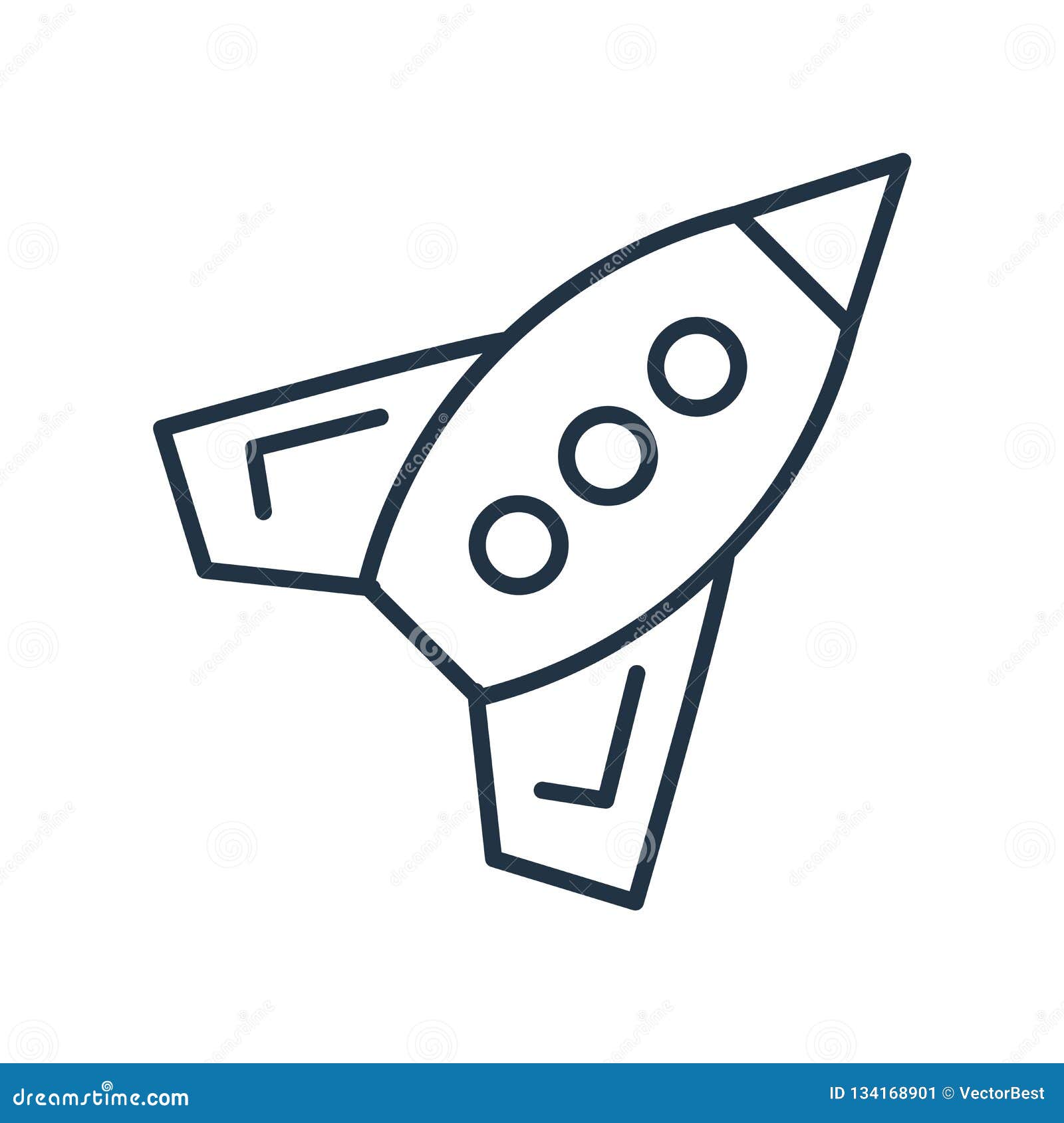 Space Ship Icon Vector Isolated on White Background, Space Ship Sign ...