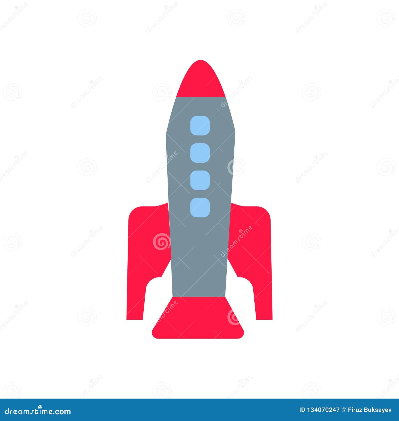 Space Ship Icon Vector Sign and Symbol Isolated on White Background ...