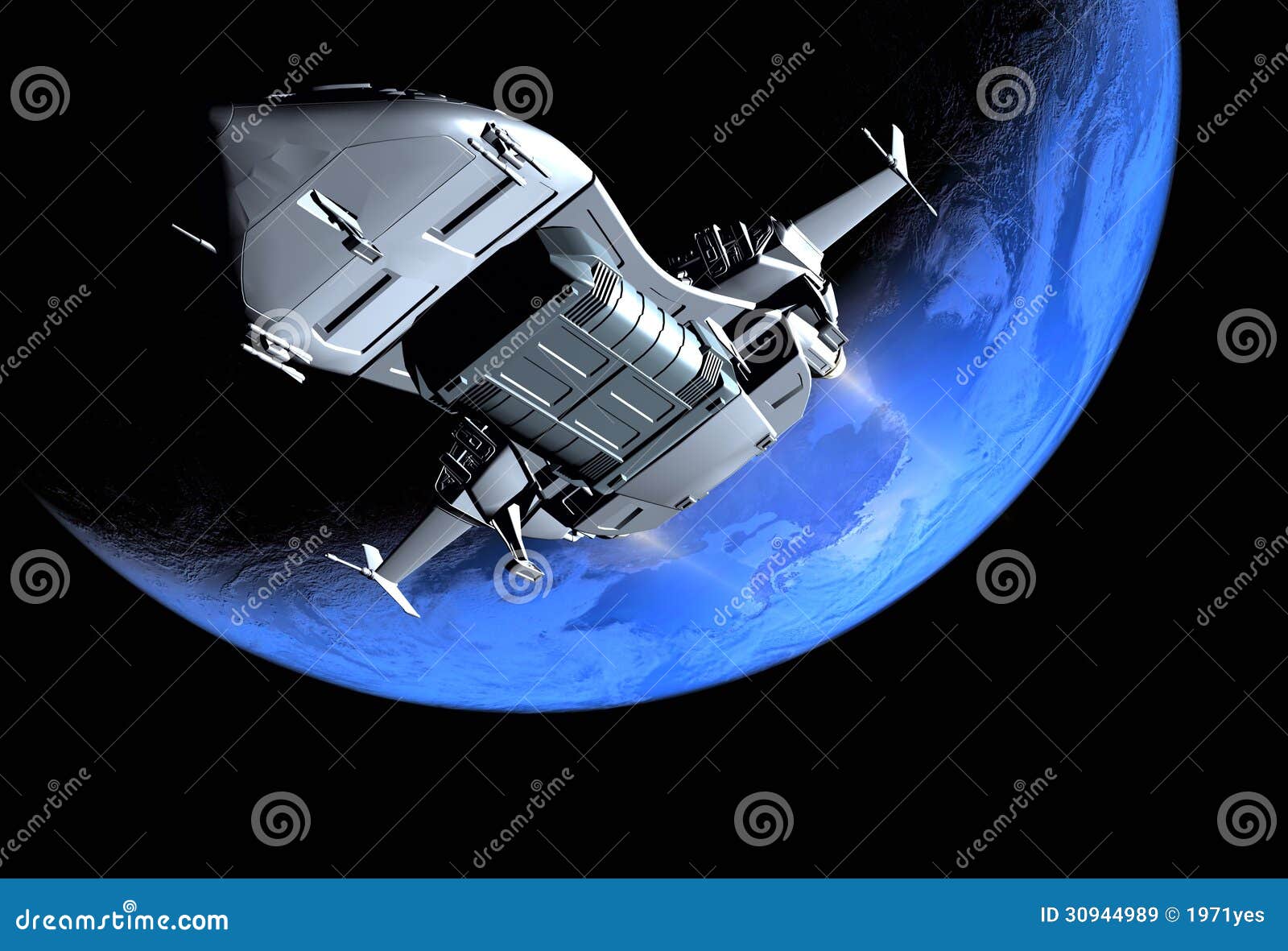 The space stock illustration. Illustration of shuttle - 30944989