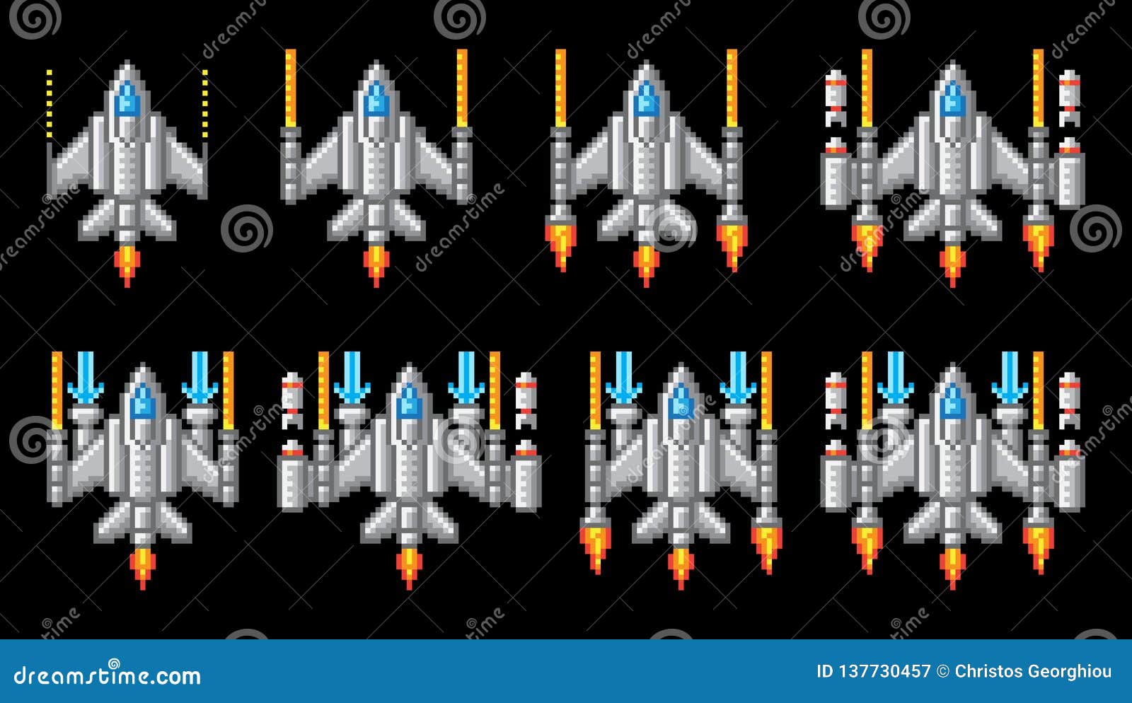 Space Ship Pixel Art Video Arcade Game Cartoon Stock Vector ... Space Ship Pixel Art Video Arcade Game Cartoon Stock Vector ...