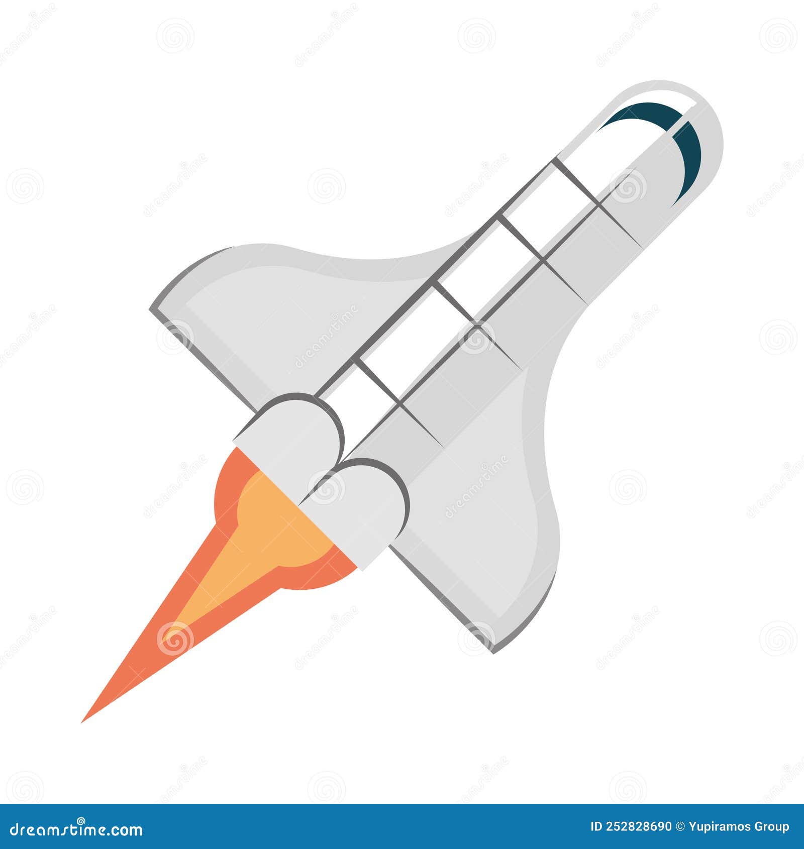 Space ship retro stock vector. Illustration of future - 252828690