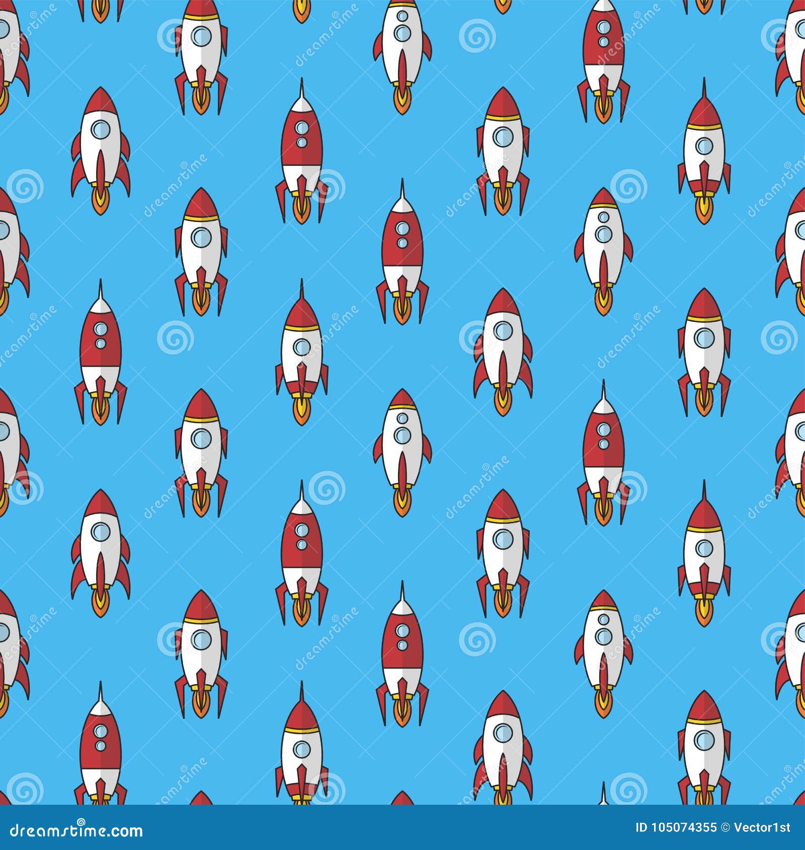 Space Ship Rocket Shuttle Cartoon Art Stock Vector - Illustration of ...