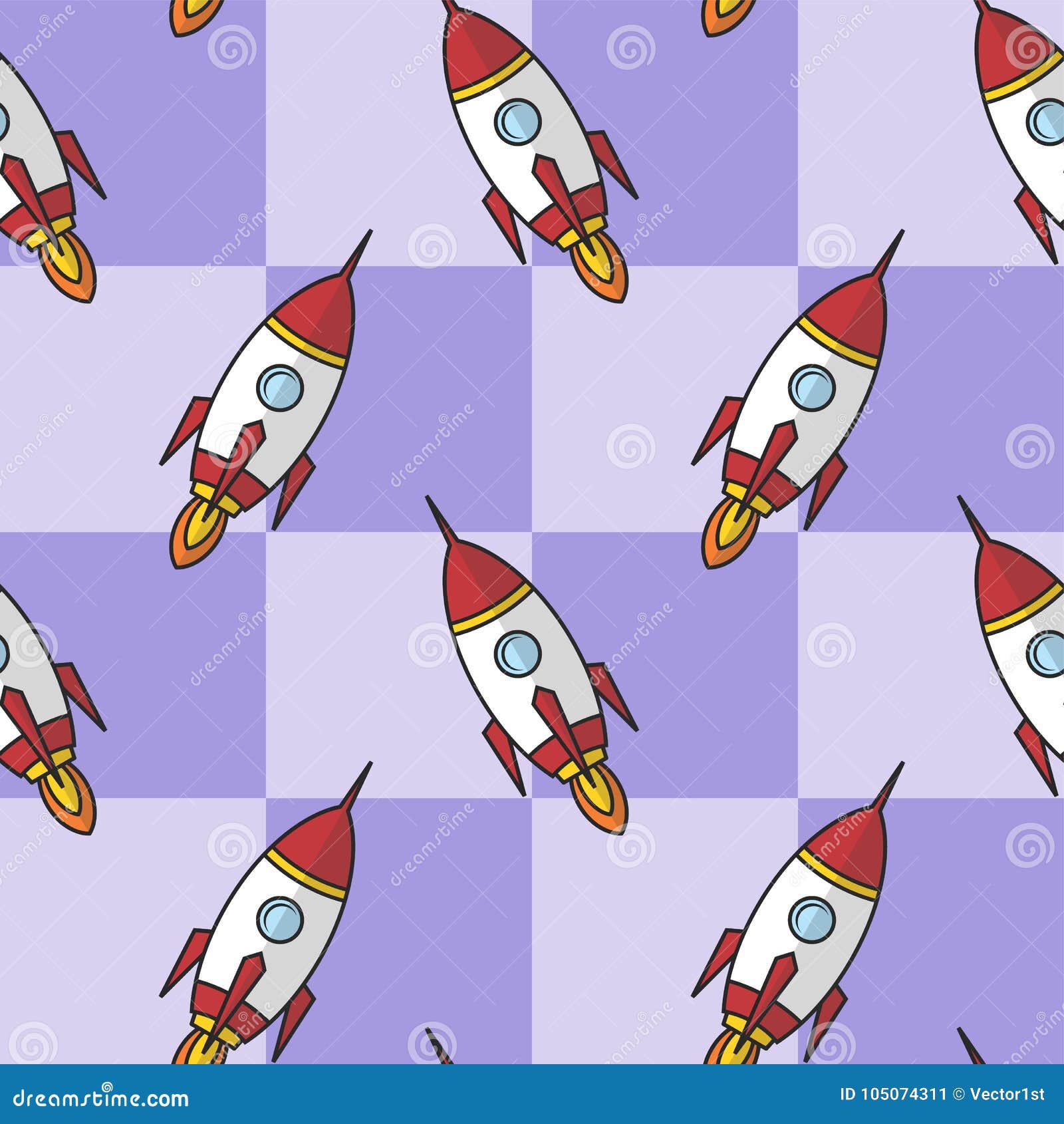 Space Ship Rocket Shuttle Cartoon Art Stock Vector - Illustration of ...