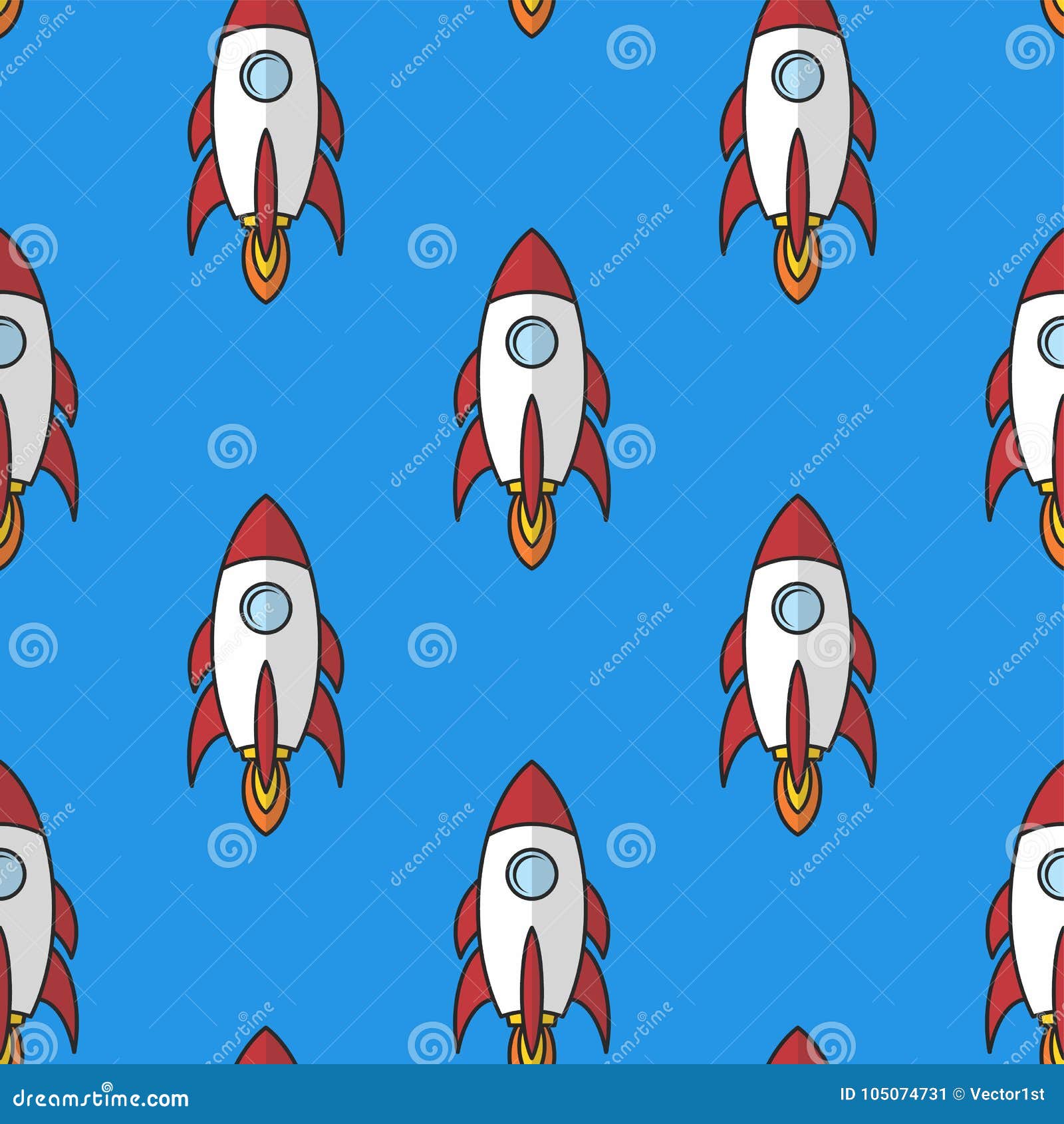 Space Ship Rocket Shuttle Cartoon Art Stock Vector - Illustration of ...