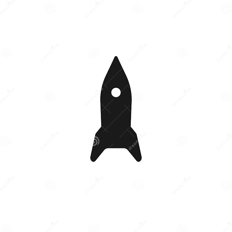 Space Ship Rocket. Vector Illustration Isolated on White. Stock ... Space Ship Rocket. Vector Illustration Isolated on White. Stock ...