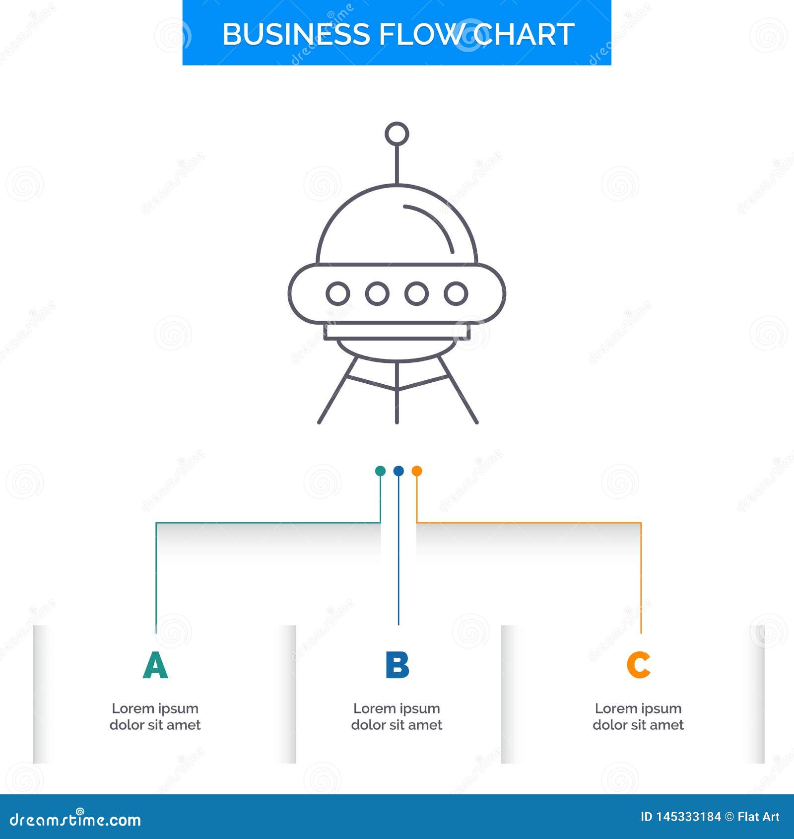 Space Ship, Space, Ship, Rocket, Alien Business Flow Chart Design with ...