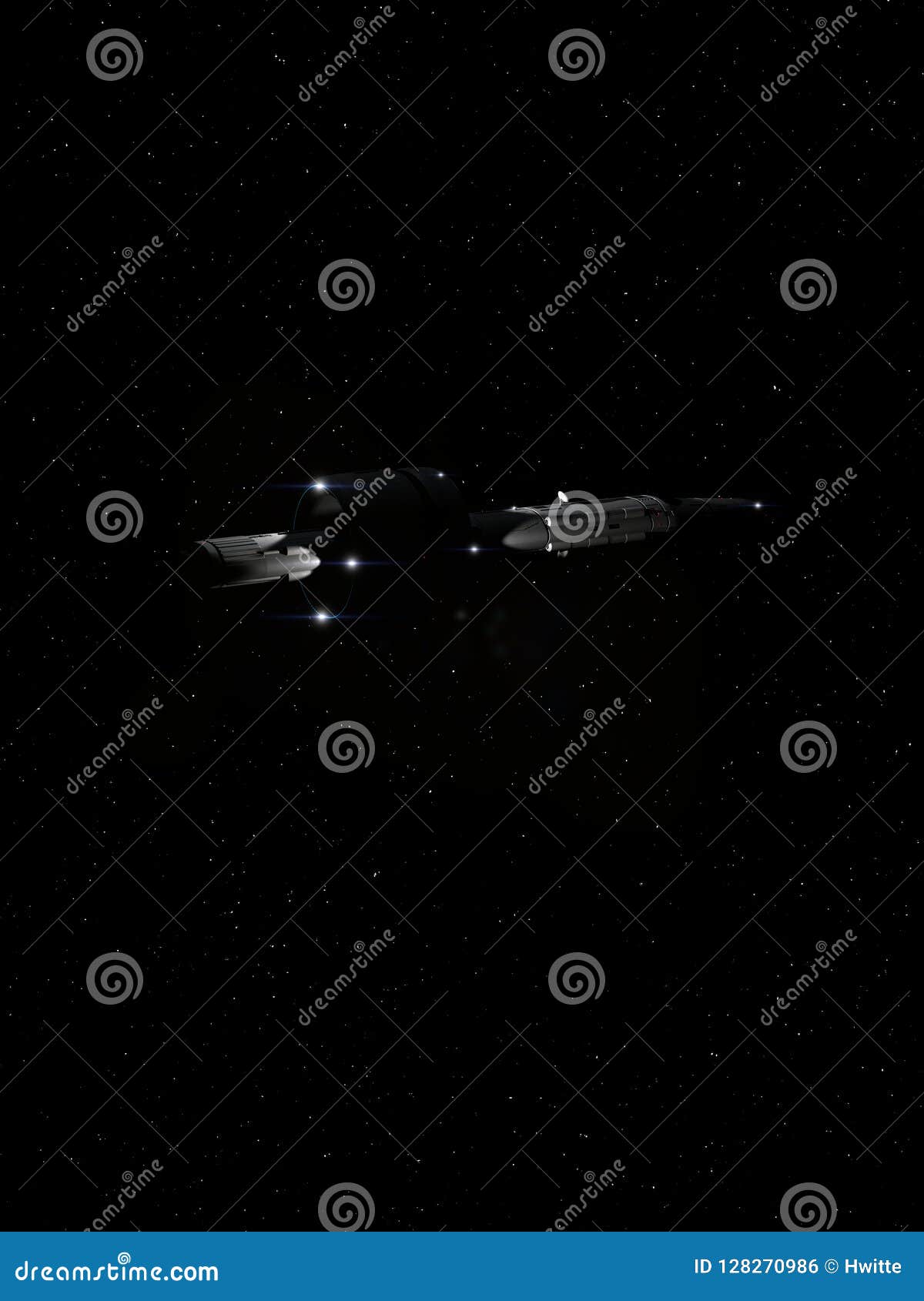 Space Ship Interstellar Flight 1 Stock Photo - Image of propulsion ...