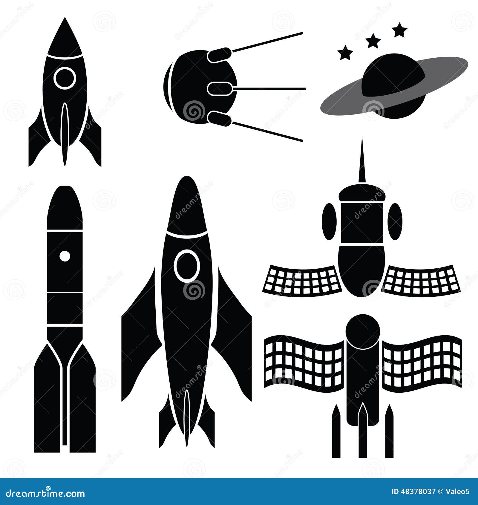 Space ships stock vector. Illustration of discovery, planet - 48378037
