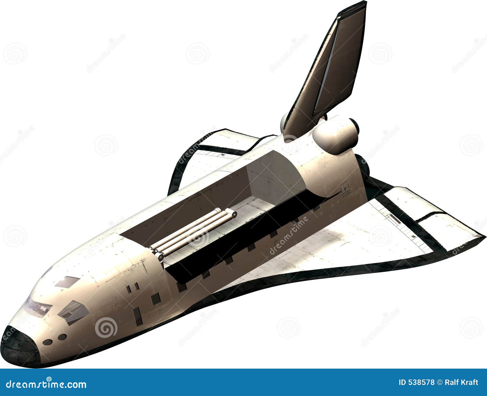Space shuttle stock illustration. Illustration of offen - 538578
