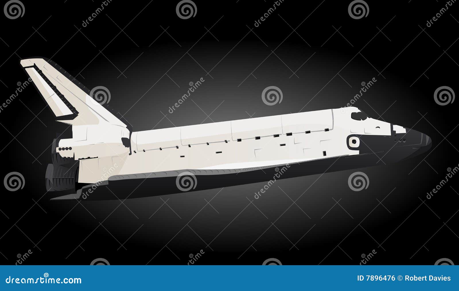 Space Shuttle stock vector. Illustration of isometric - 7896476