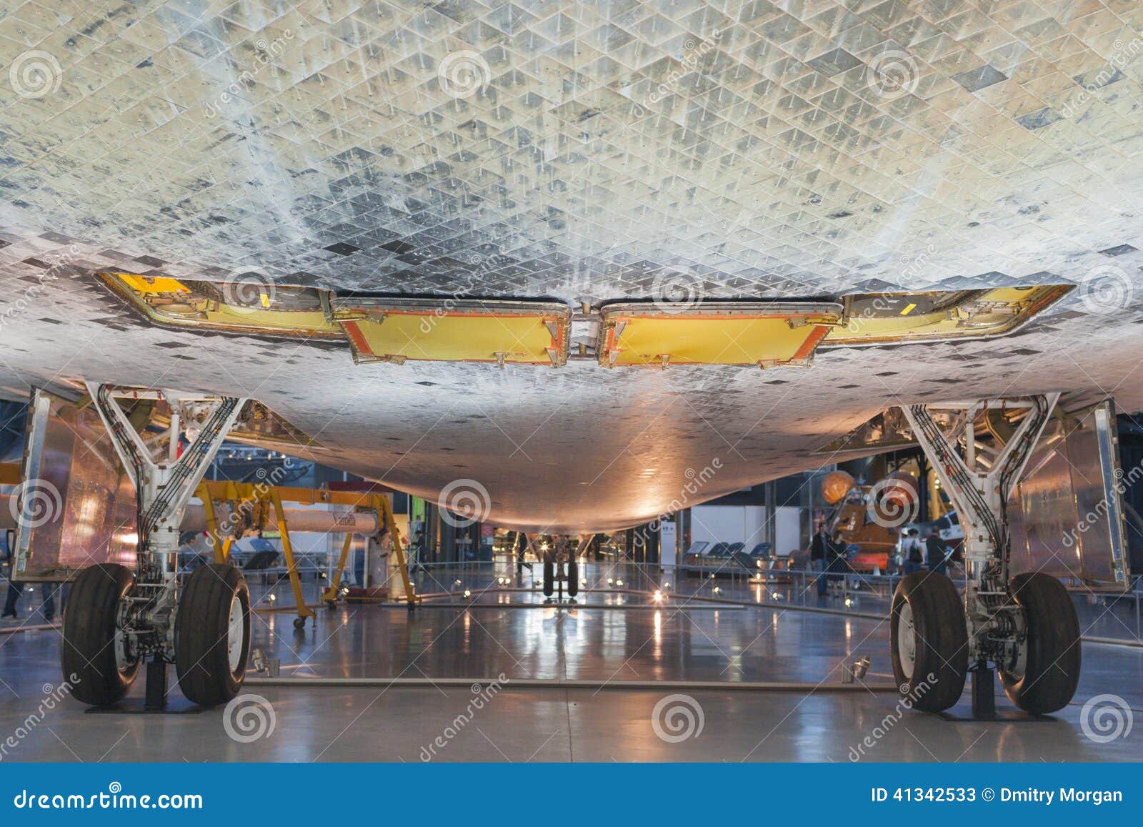 Space Shuttle Discovery Lower Body Side Shoot from Bottom Editorial ...