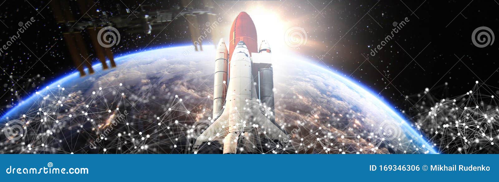 Space Shuttle Fly To the Earth Orbit Elements of this Image Furnished ...