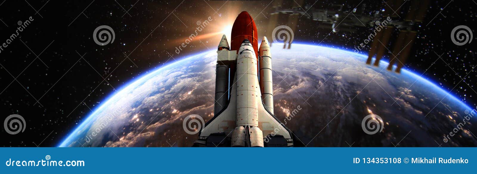 Space Shuttle In Orbit Wallpaper