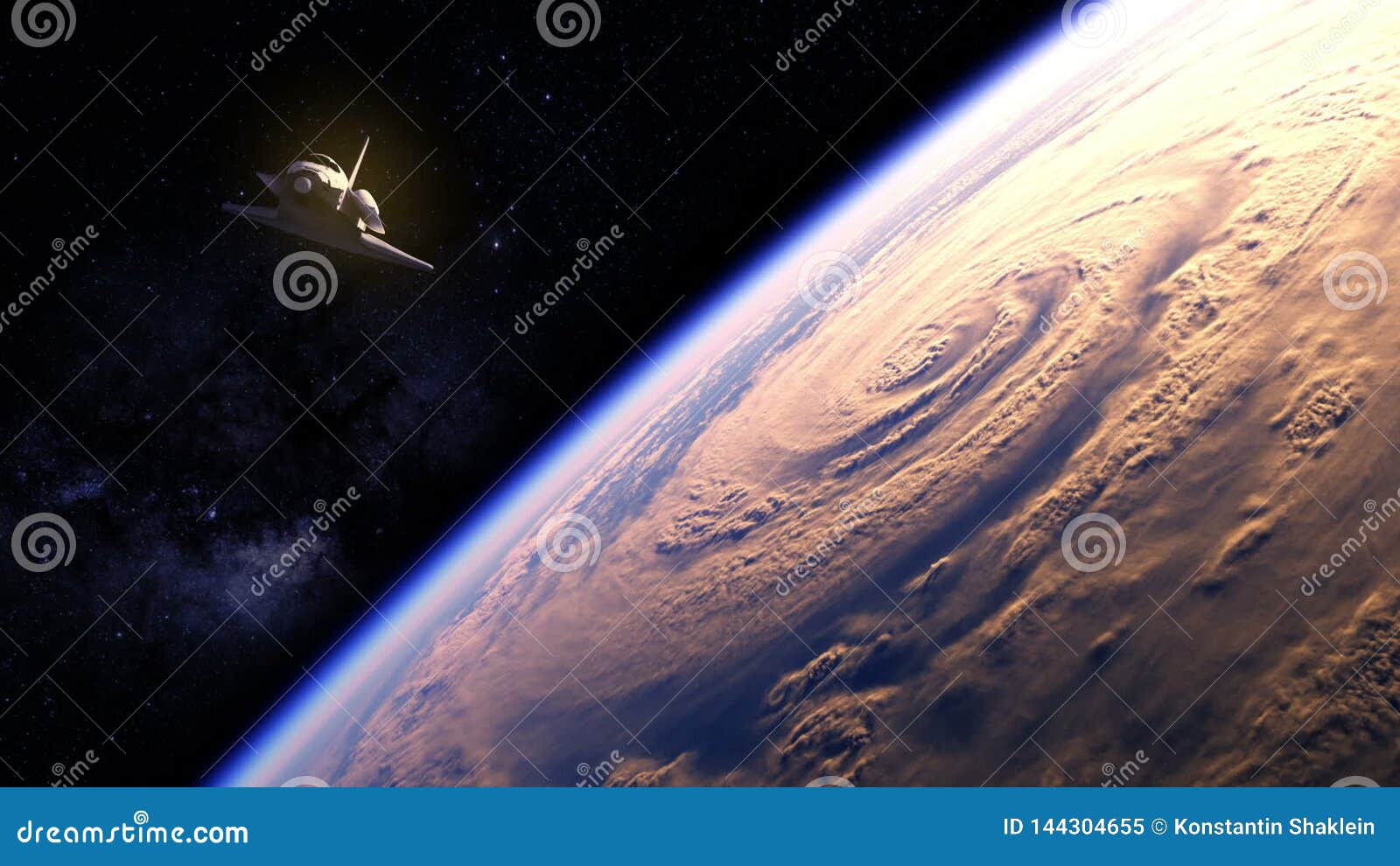 Space Shuttle Flying Over the Earth Stock Video - Video of rocket ...