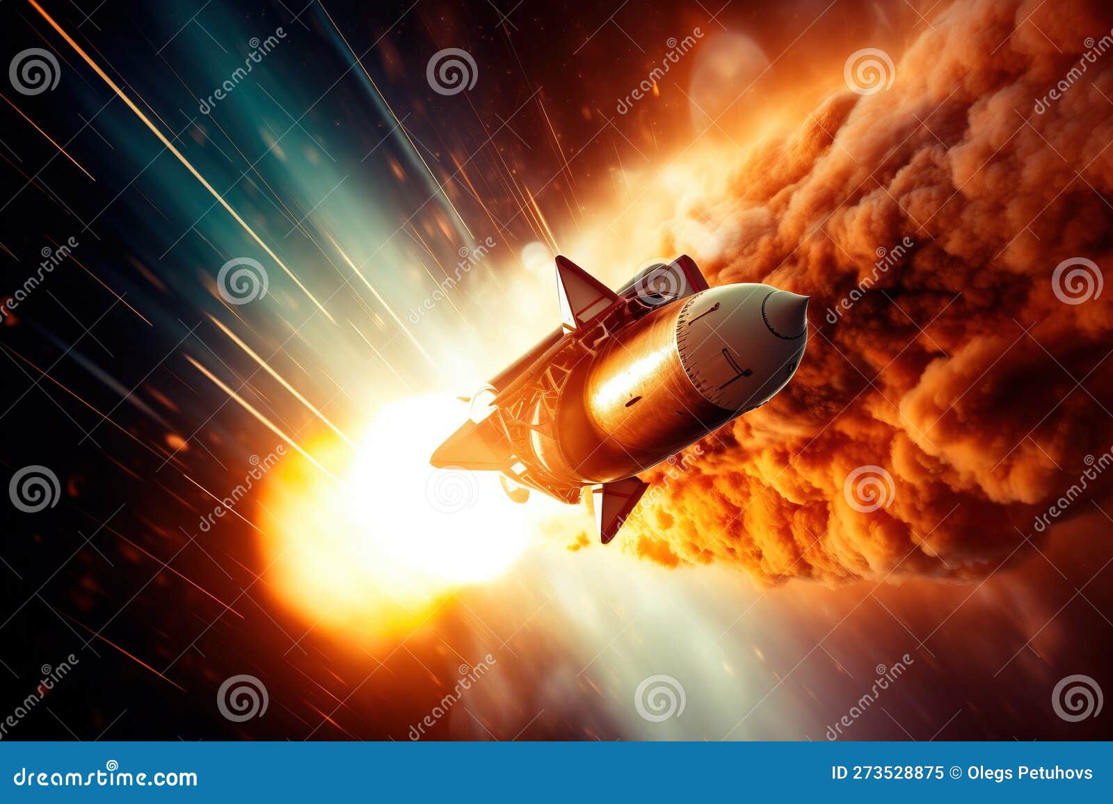 Space Shuttle Entering Atmosphere