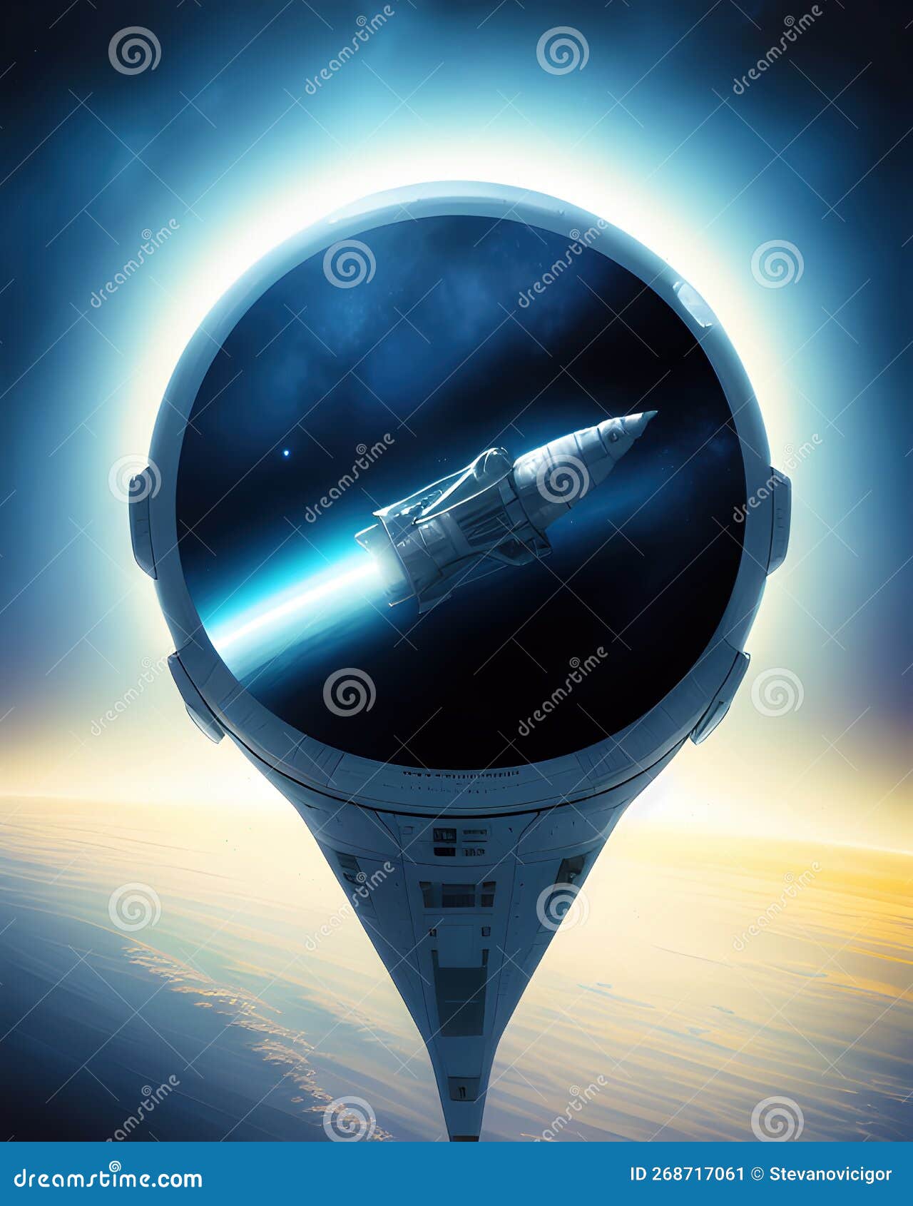 Space Shuttle, Generative Ai Stock Illustration - Illustration of color ...