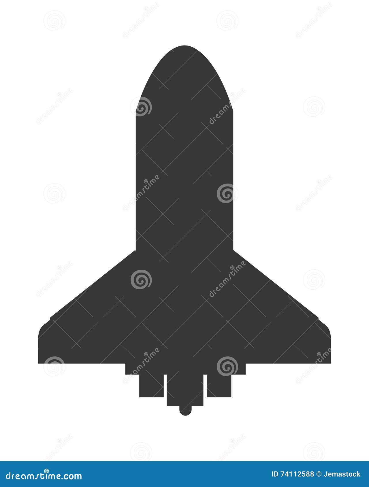 Space shuttle icon stock illustration. Illustration of shuttle - 74112588