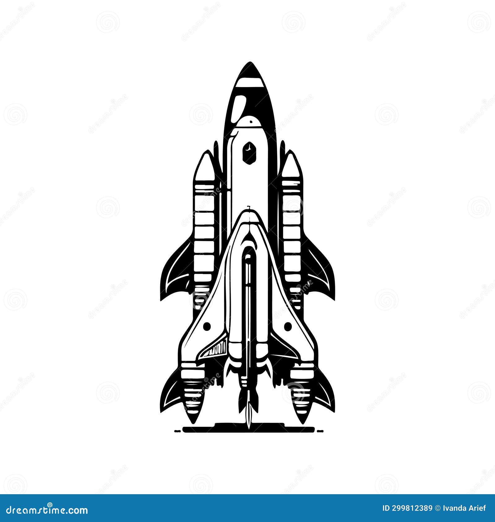 Space Shuttle Icon Hand Draw Black Colour Space Logo Symbol Perfect ...