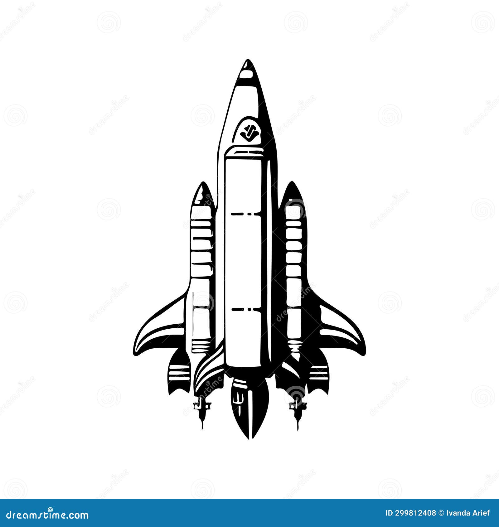 Space Shuttle Icon Hand Draw Black Colour Space Logo Symbol Perfect ...