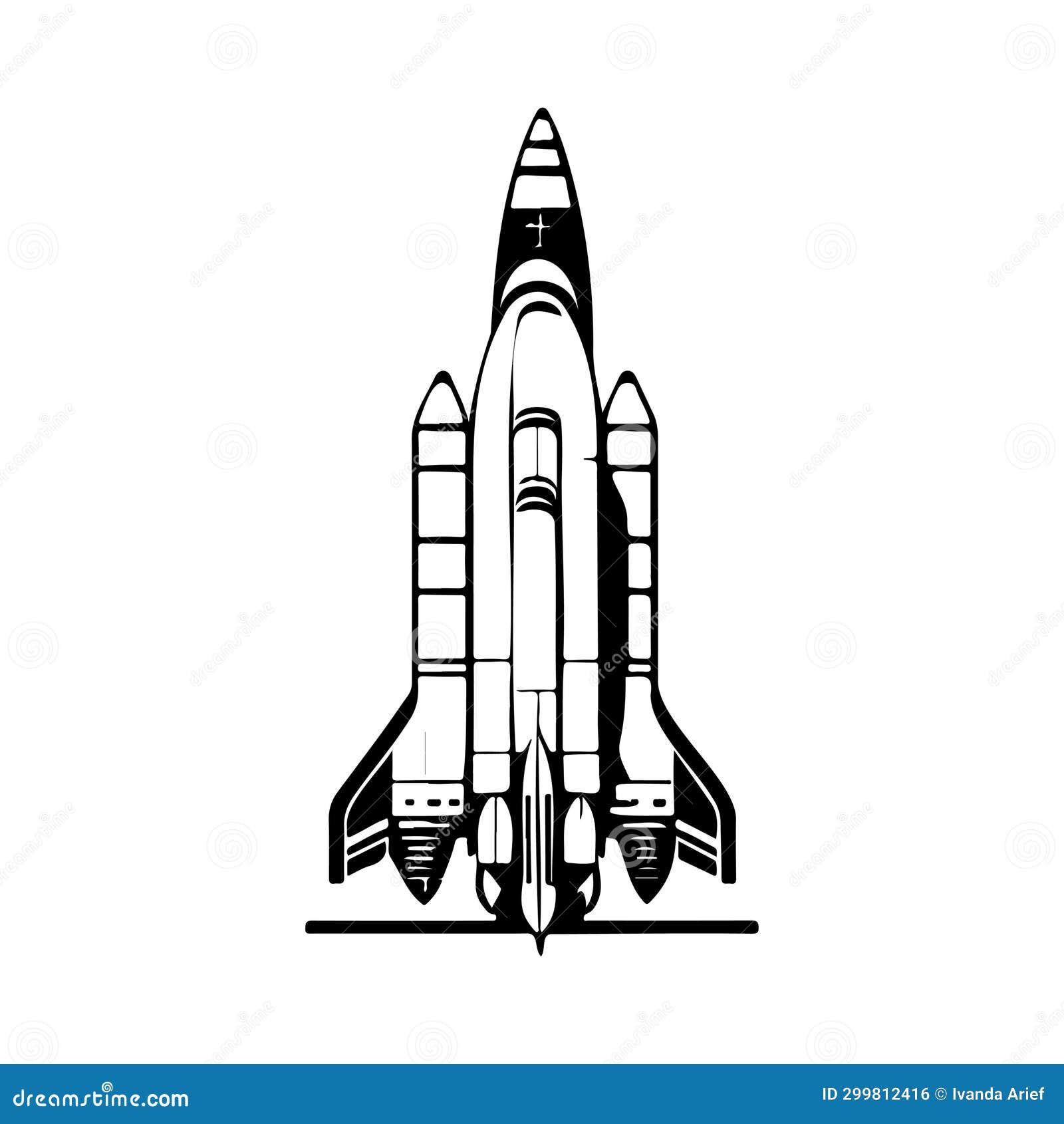 Space Shuttle Icon Hand Draw Black Colour Space Logo Symbol Perfect ...