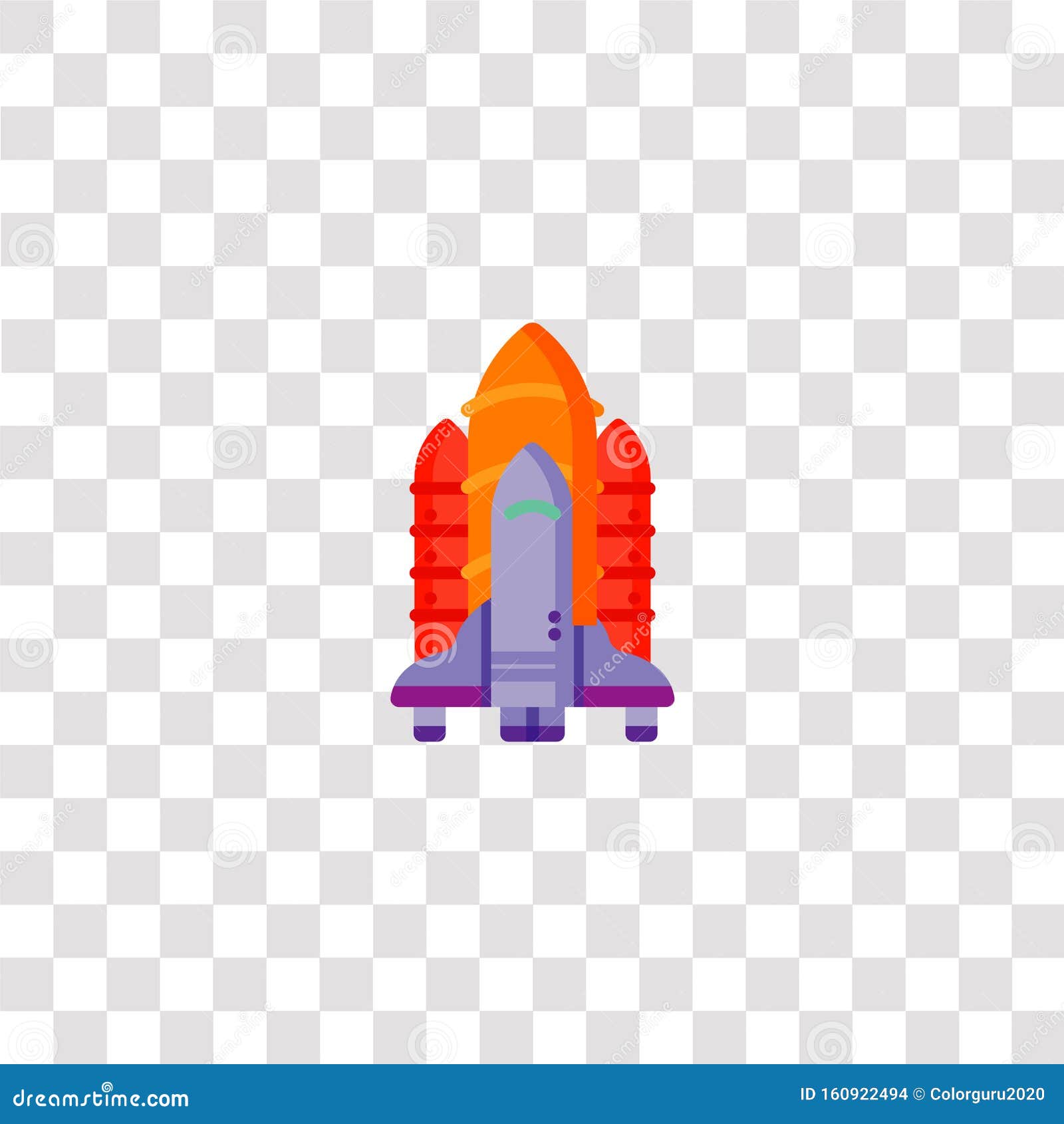 Space Shuttle Icon Sign and Symbol. Space Shuttle Color Icon for ...