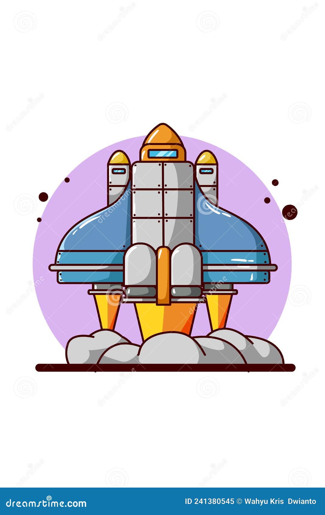 Space Shuttle Illustration Hand Drawing Stock Vector - Illustration of ...
