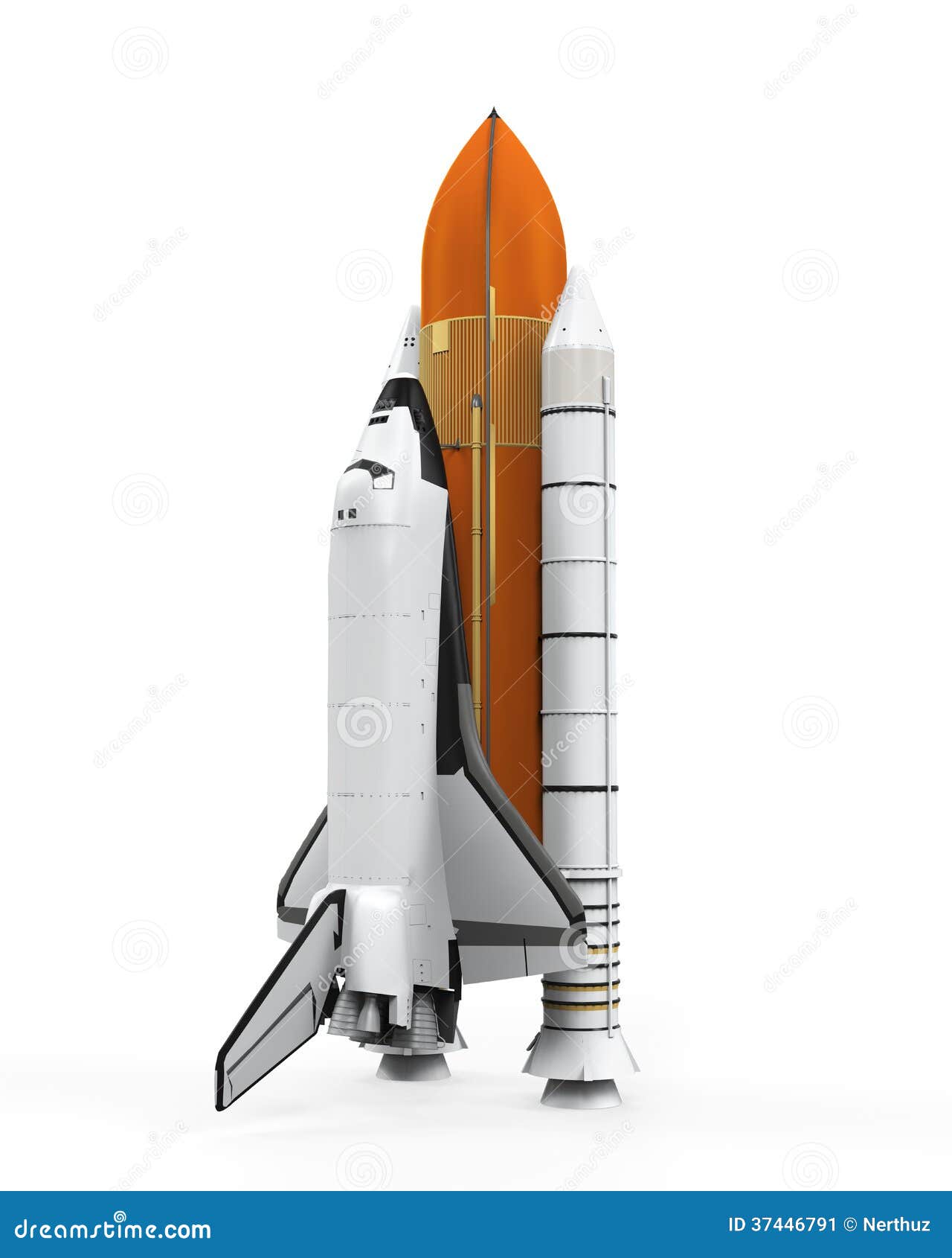 Space Shuttle Isolated stock illustration. Illustration of galaxy ...