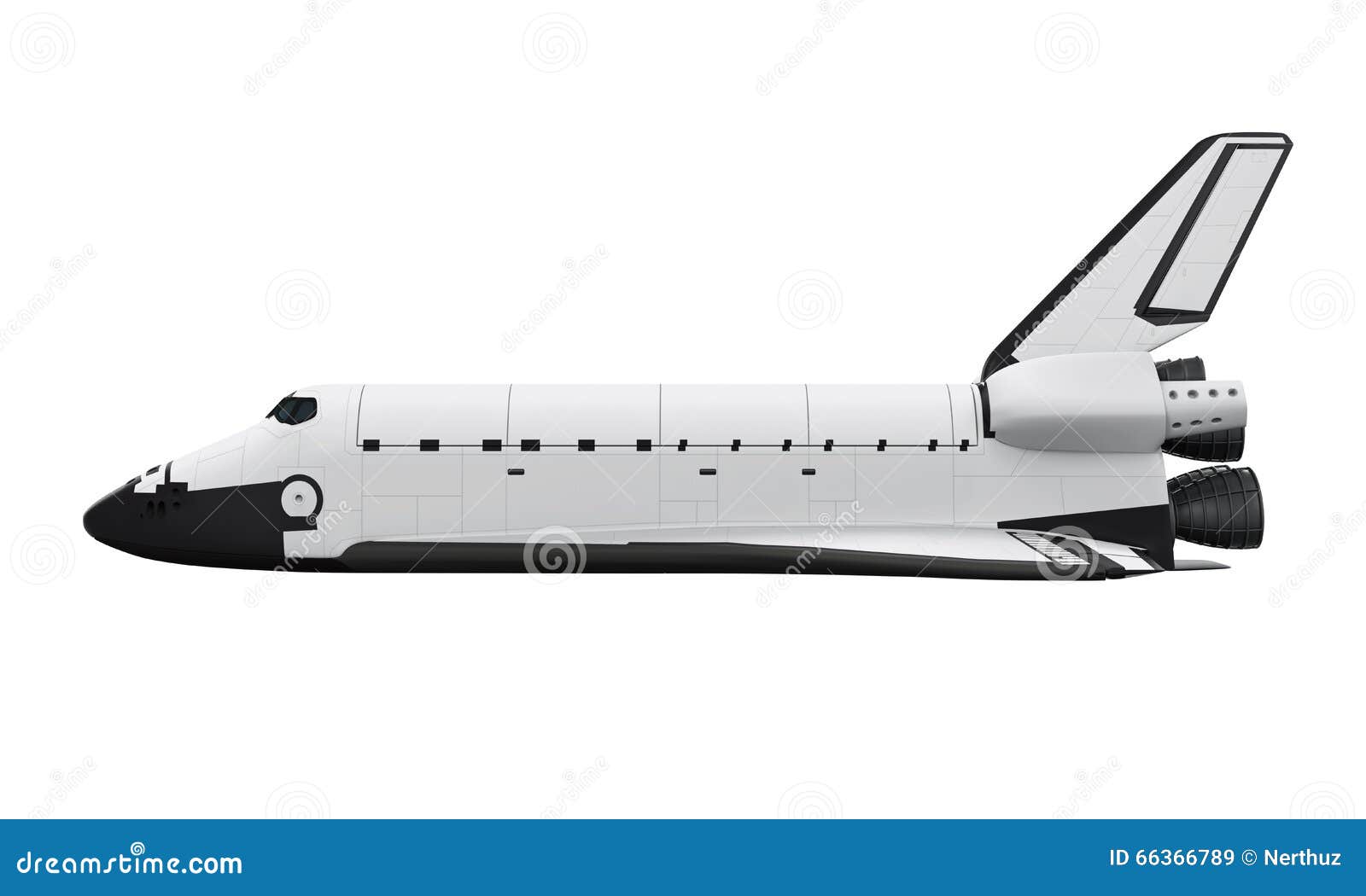 Space Shuttle Isolated stock illustration. Illustration of flight ...