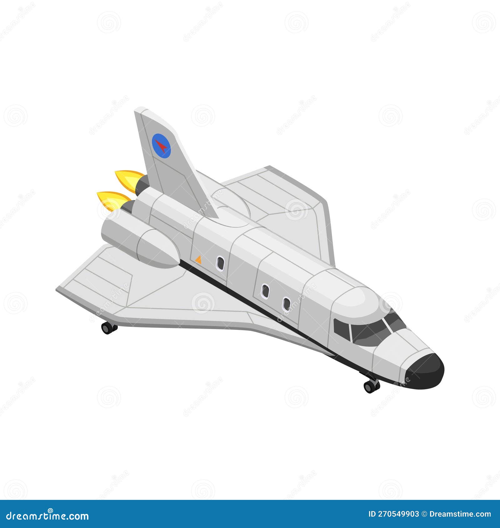 Space Shuttle Isometric Composition Stock Vector - Illustration of ...