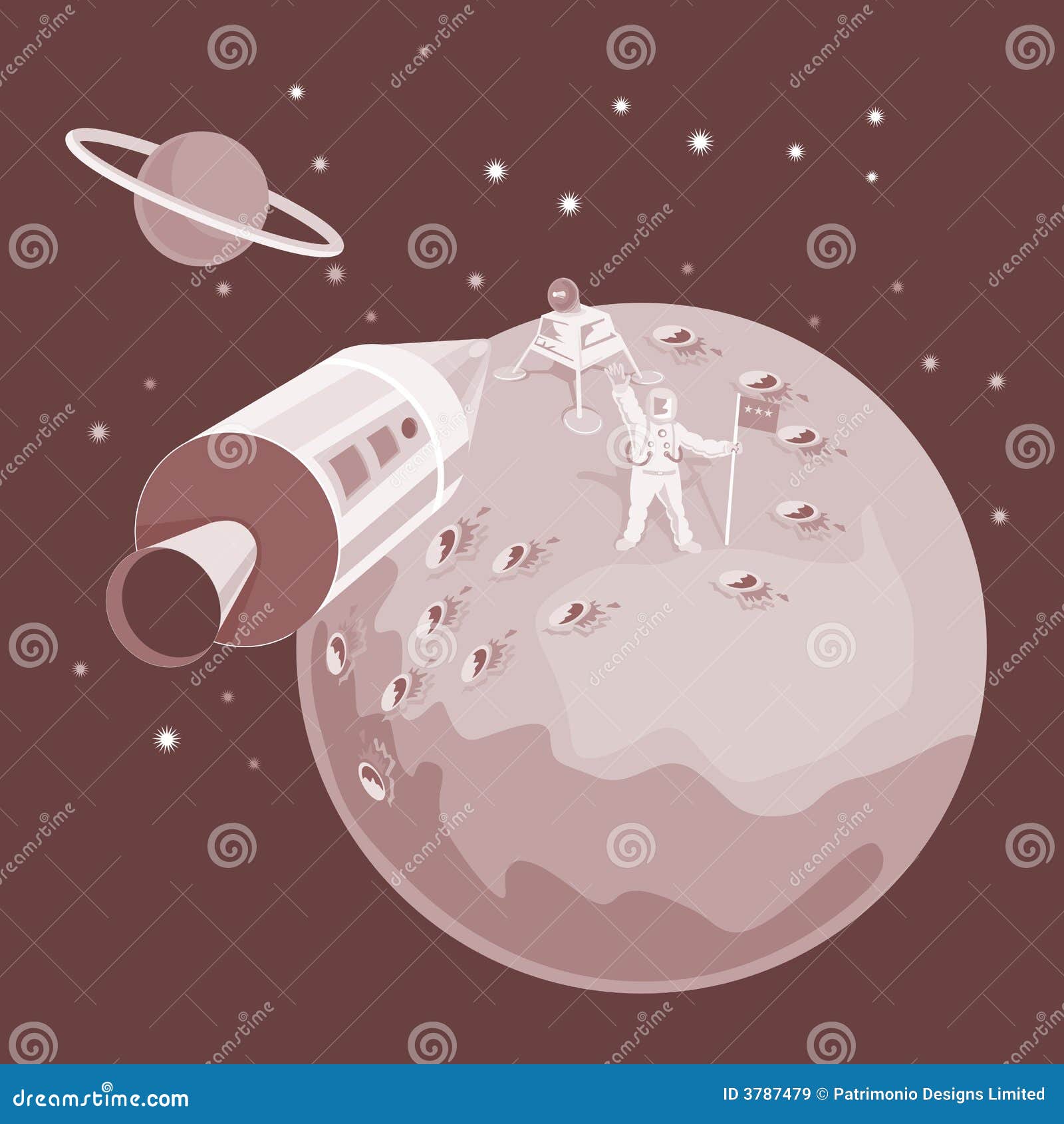 Space Shuttle Landing On The Moon