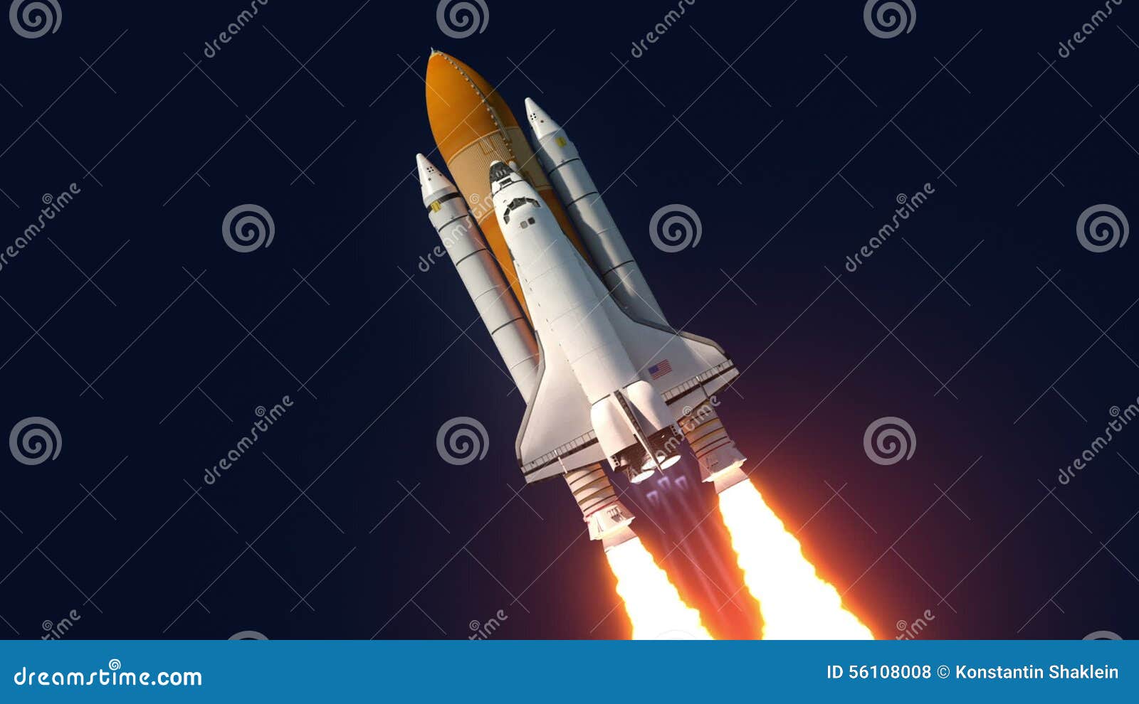 Space Shuttle Launch stock footage. Video of orbiting - 56108008