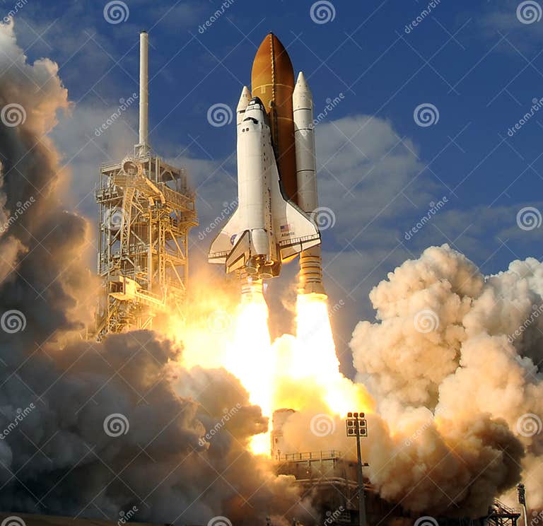 Space shuttle liftoff editorial image. Image of space - 15700270
