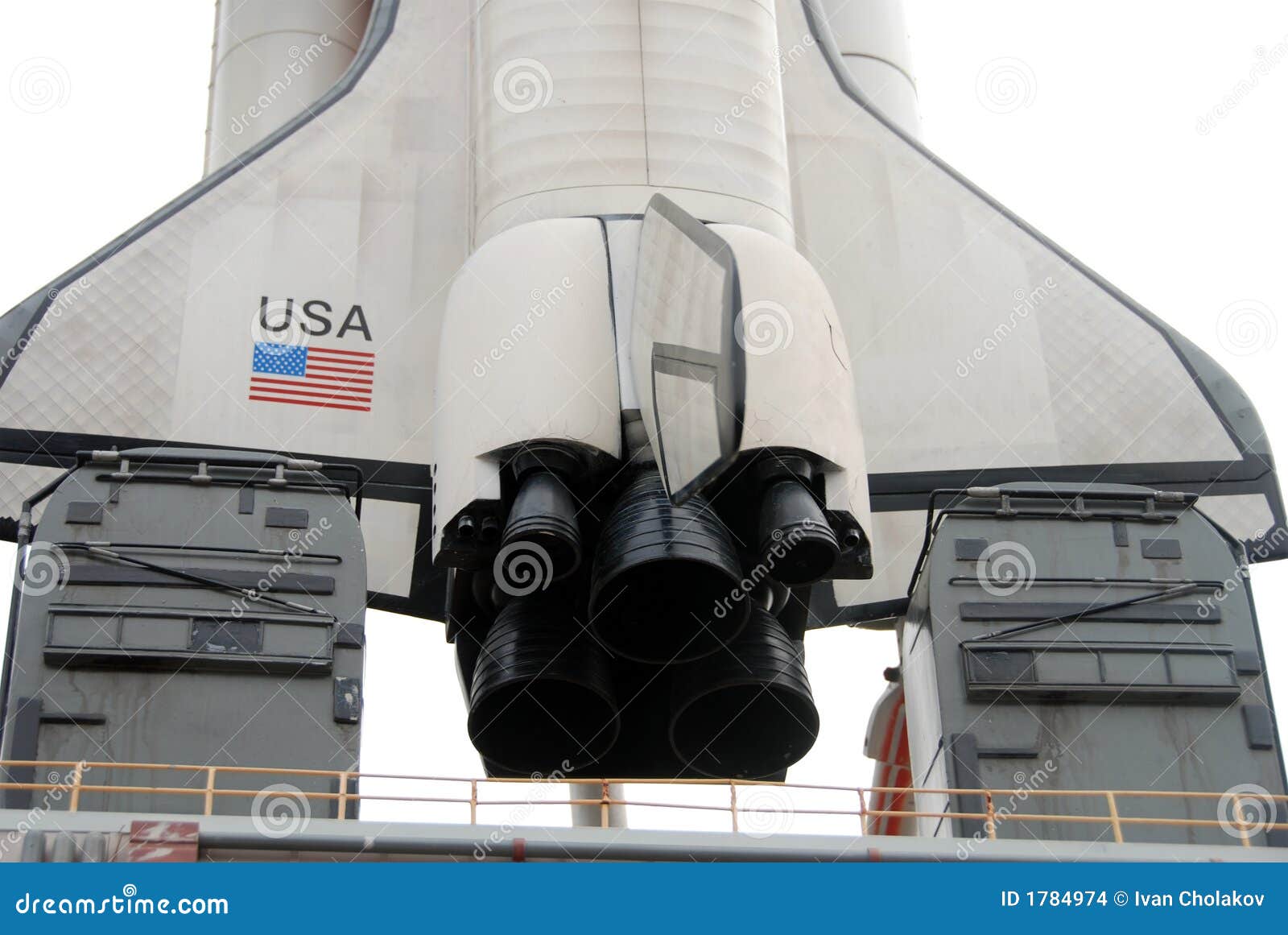 Space Shuttle Replica on Launchpad Stock Photo - Image of vehicle ...